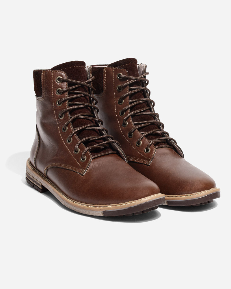 Botas Casuales Café en Cuero, Para Hombre - Beluar